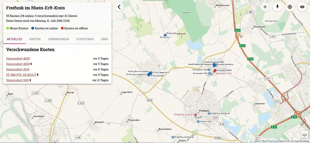 Map funktionert nicht mehr - Rhein-Erft - Freifunk Forum